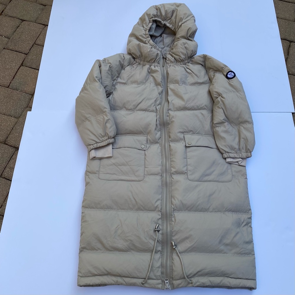 Yahoo Light Tan Down Puffer Goaded Coat - Gem